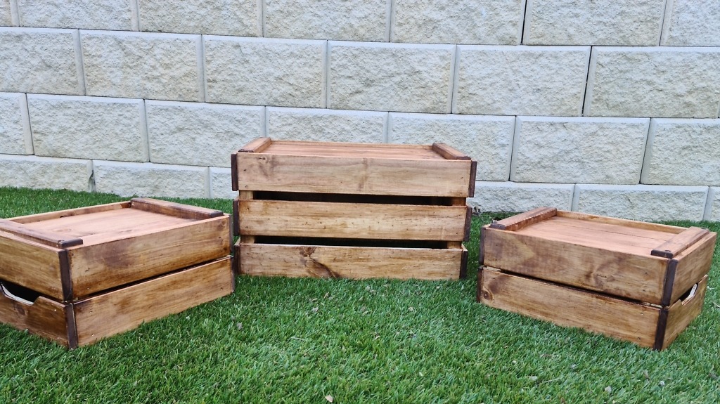 Wooden Crates – Simply Chic Events event hire Party Hire